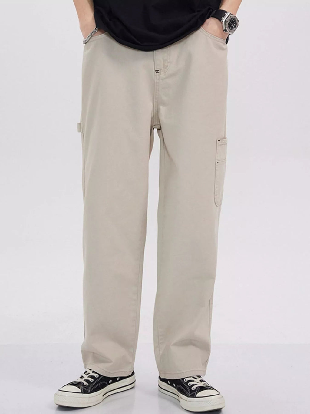 Men's Full Size Loose Fit Cargo Jeans Plus Size – Apex DSM